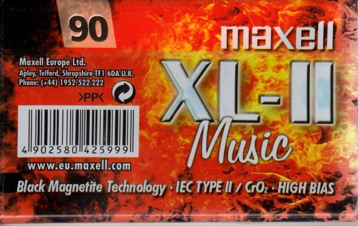 Maxell XL-II 90 - AUDIO TAPE (CASSETTE BANDJE) - 90 MIN (2 X 45) - - vintage uit 2002 | bol