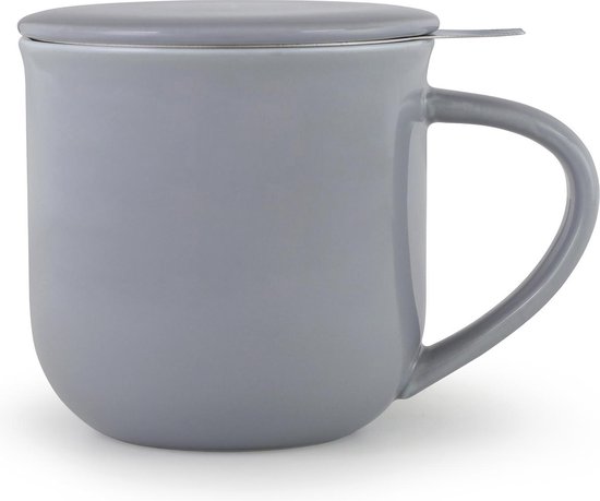 Viva - Minima Balanced Medium Tea Cup with Infuser (Soft Blue Grey) | bol