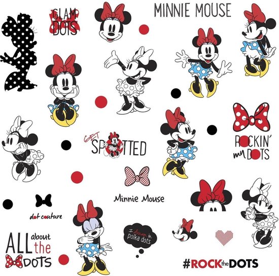 muurstickers Minnie Mouse vinyl 35 stuks | bol