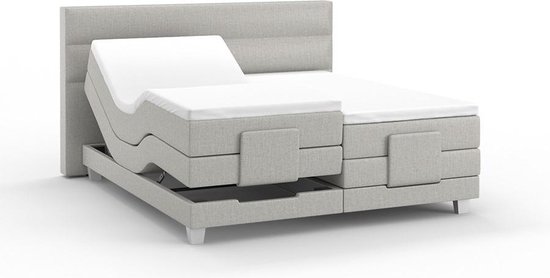 Karlsson boxspring Solid Lina verstelbaar met gestoffeerd matras - 180 ...