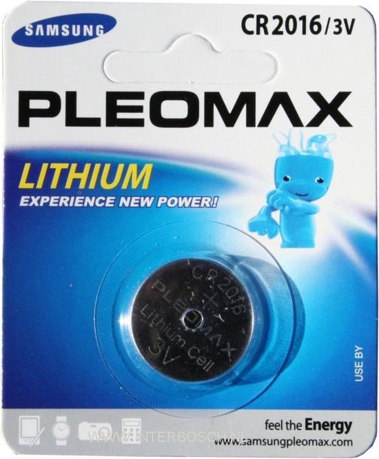Samsung pleomax cr2016/3v lithium batterijen | bol.com