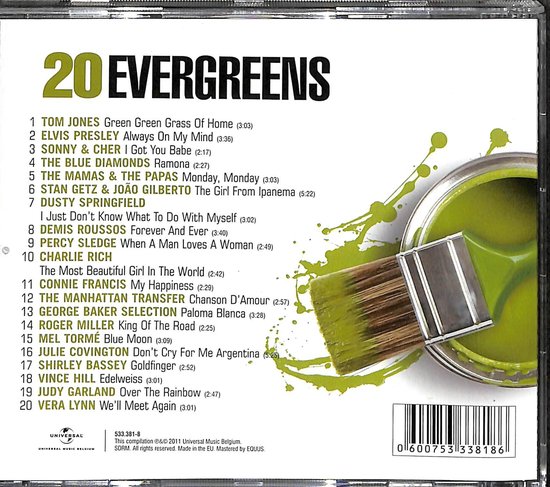 20 Evergreens, various artists | Muziek | bol