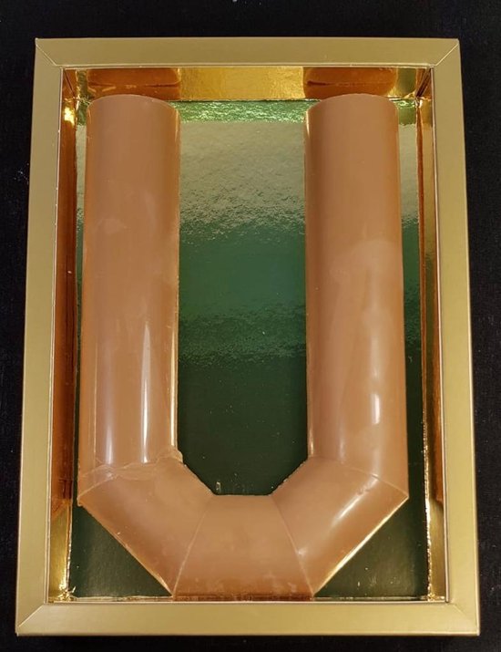 Ambachtelijk gemaakte chocoladeletter U melk - 190 gram | bol