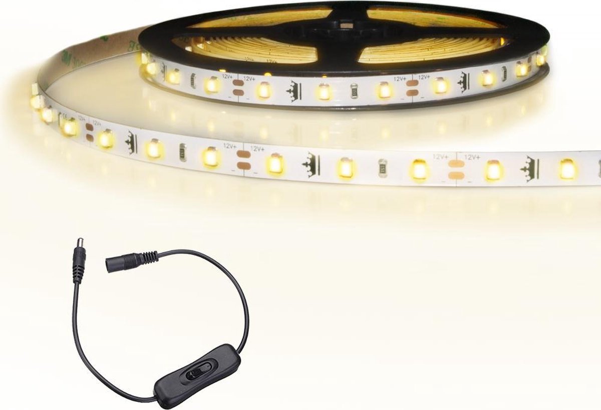 Ruban led 1 mètre Blanc Chaud Basic 60 Leds- Ensemble complet | bol.com