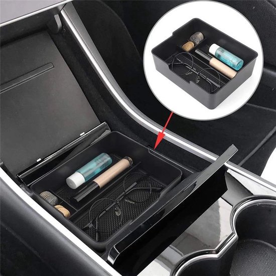Tesla Model 3 Middenconsole Organizer Auto Accessoires Opbergbak ...