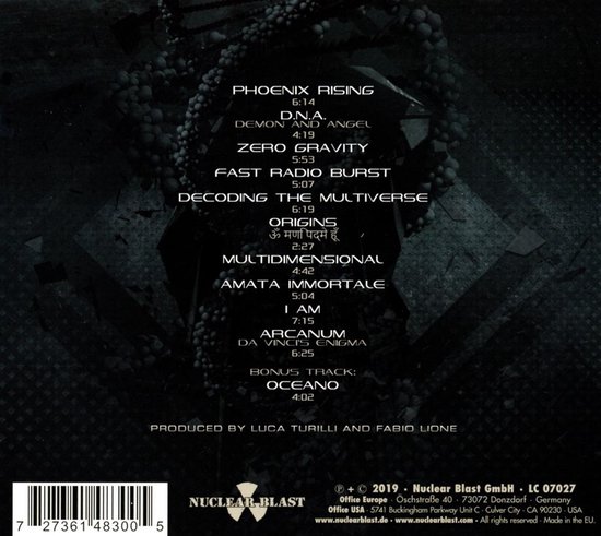 Turilli/ Lione Rhapsody - Zero Gravity:.. -Digi- | 0727361483005 ...