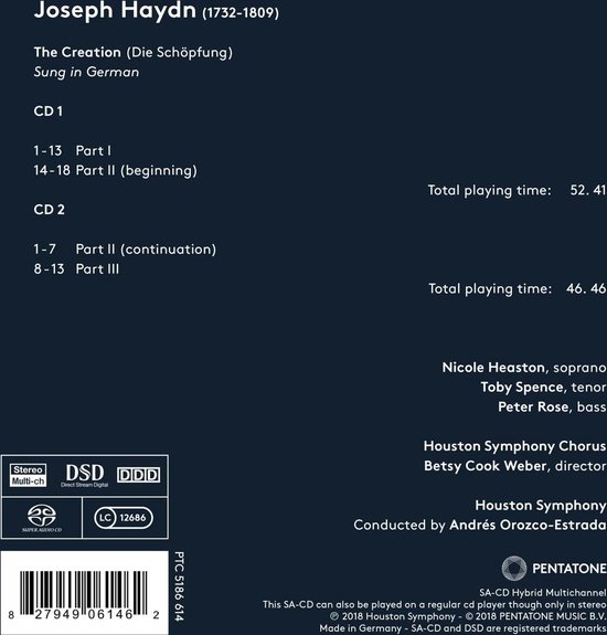 Andrés Orozco-Estrada, Nicole Heaston, Peter Rose, Toby Spence - Haydn ...
