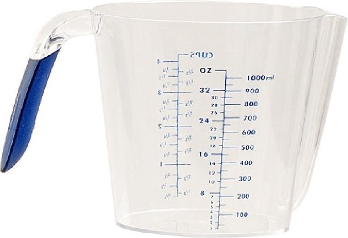 Kunststof maatbeker 1 liter - 1000 ml - Keuken/kookbenodigdheden ...