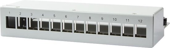 Keystone patch panel box voor 12 keystones - Kabelverbinder - Kabel ...