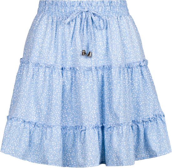Ruffle mini skirt blue | bol.com