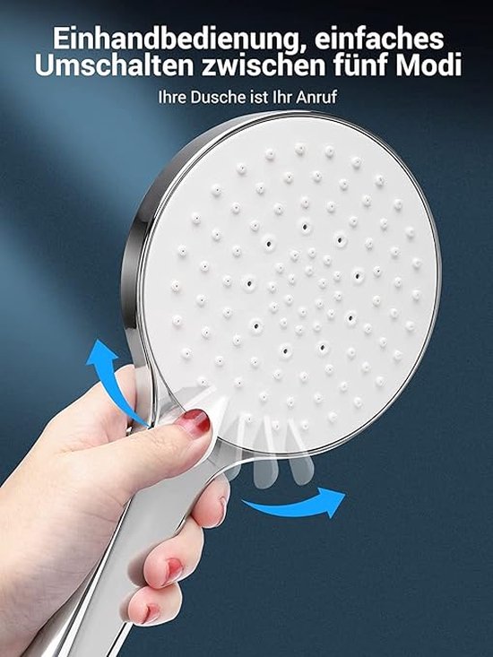 Waterbesparende douchekop met slang 1,6 m spaardouchekop - 7,5 l/min ...