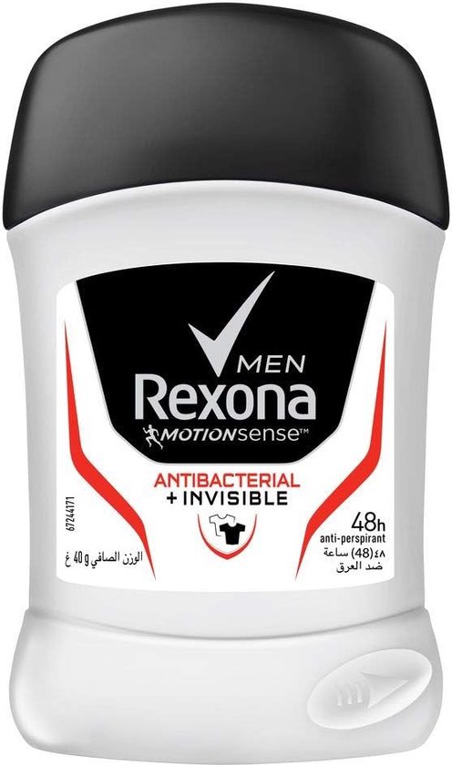 Rexona Men MotionSense Deodorant Stick - Antibacterial Invisible - Anti ...