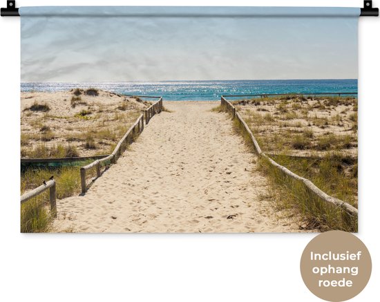 Wandkleed - Wanddoek - Zee - Zand - Australië - 60x40 cm - Wandtapijt | bol