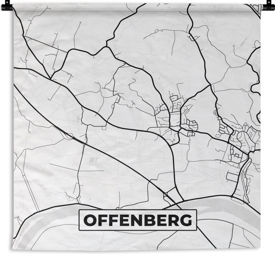 Wandkleed - Wanddoek - Plattegrond - Offenberg - Kaart - Stadskaart ...