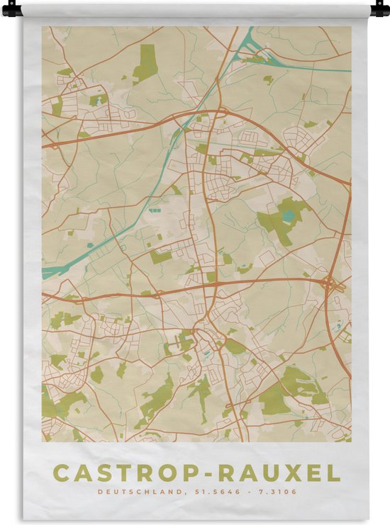 Wandkleed - Wanddoek - Plattegrond - Castrop-Rauxel - Kaart ...