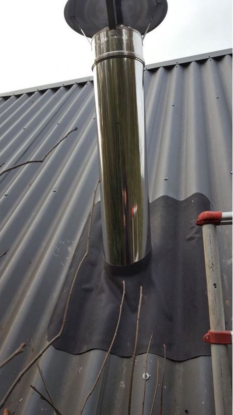 Veranda - Rookkanaal Set - ø130-180mm - Plat/hellend Dak - EPDM/Kunstof - Kachelpijp... | bol