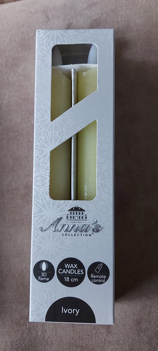 led kaarsen, room witte led kaarsen set van 2, Anna`s collection ...