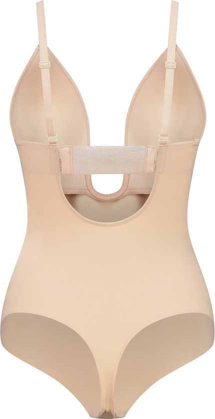 Bye Bra Sculpting Bodysuit Diepe V String | Beige Xxl | bol