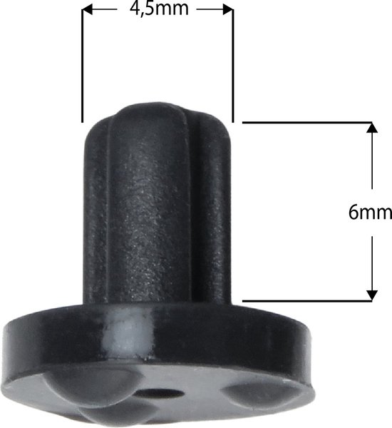 10x Dparts pannendrager voetje - geschikt voor Bauknecht Whirlpool ...