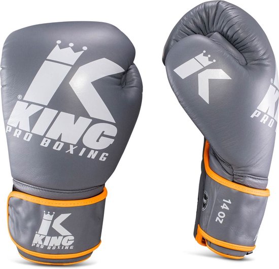 King Pro Boxing Bokshandschoenen - Platinum - GRIJS - 14OZ | bol