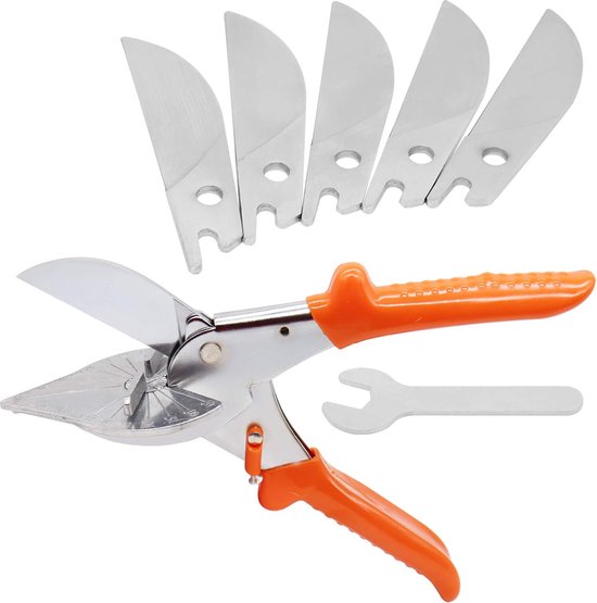 Plintenschaar - Laminaatknipper - Verstekschaar 45 tot 135 graden - RVS ...