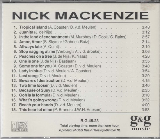 Nick Mackenzie, Nick Mackenzie | CD (album) | Muziek | bol