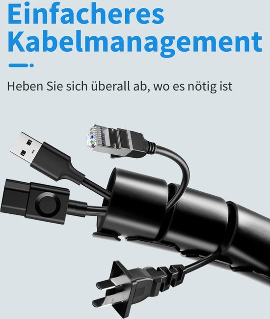 Kabelslang Kabel Management, 3m/9.8ft - ∅0.63"/16mm+∅0.87"/22mm ...