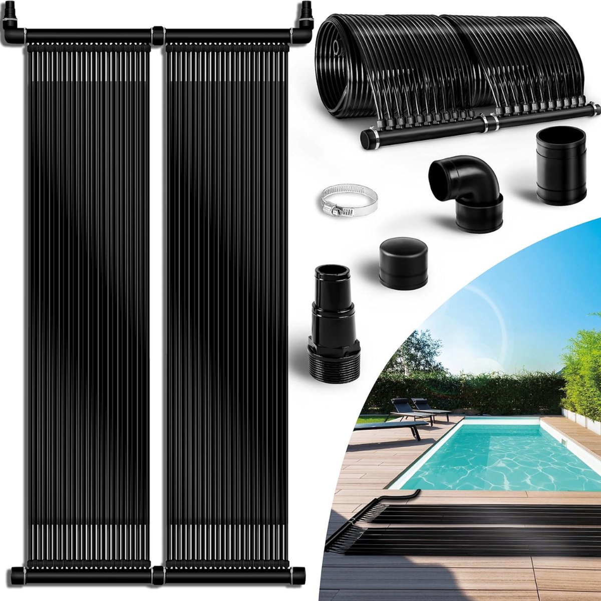 Pool Heater - Zwembad Verwarming Solar - Zwembad Verwarming Zonne Energie | bol