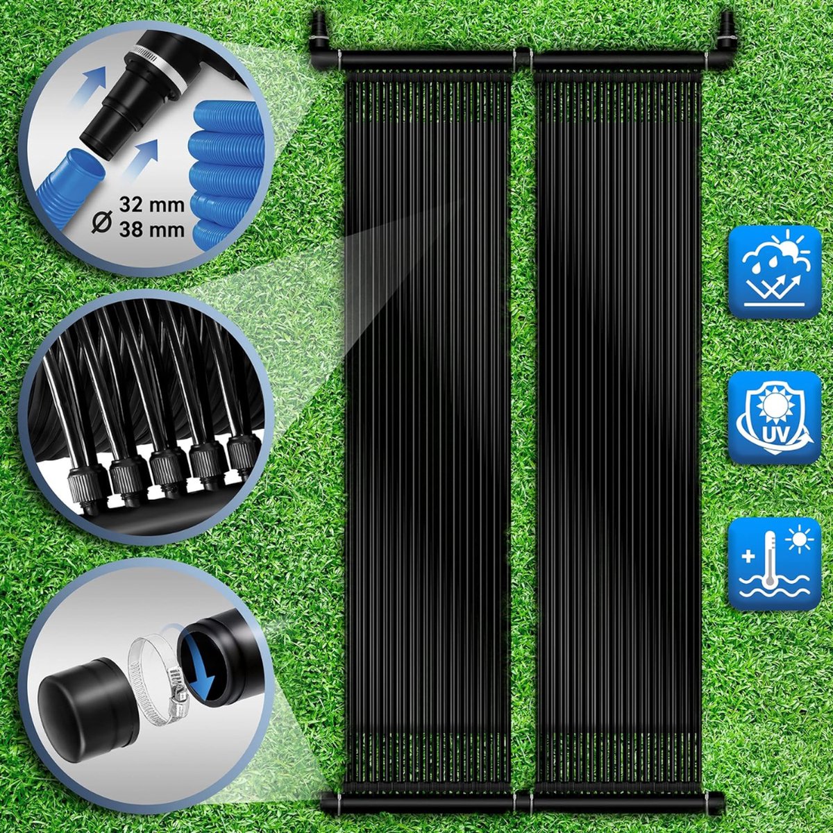 Pool Heater - Zwembad Verwarming Solar - Zwembad Verwarming Zonne Energie | bol