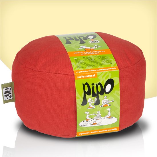 SitWise Pipo Poef - Zitzak met Handvat - Rond - Klaver Groen - 30 x 16 ...