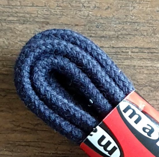 Marla schoenveters - ca 3mm dik (medium rond) - 75 cm navy donker ...