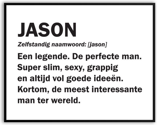 Jason Woordenboek Fotolijst met glas 40 x 50 cm - Prachtige kwaliteit ...