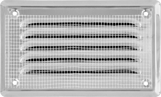 Ventilatierooster RVS - Rechthoekig Luchtrooster - Ventilatie Rooster ...