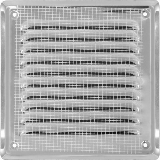 Ventilatierooster RVS - Vierkant Luchtrooster - Ventilatie Rooster ...
