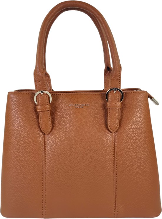 Flora & Co - Trendy handtas - Dubbel handvat - camel | bol