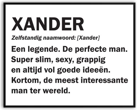 Xander Woordenboek Fotolijst met glas 30 x 40 cm - Prachtige kwaliteit ...