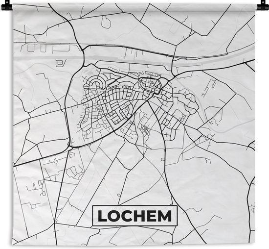 Wandkleed - Wanddoek - Plattegrond - Lochem - Kaart - Stadskaart ...