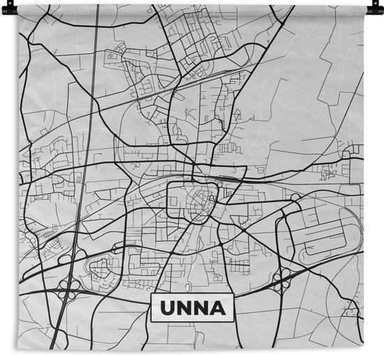 Wandkleed - Wanddoek - Duitsland - Stadskaart - Plattegrond - Unna ...