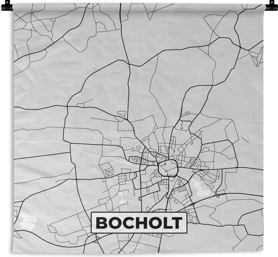 Wandkleed - Wanddoek - Bocholt - Kaart - Stadskaart - Plattegrond ...