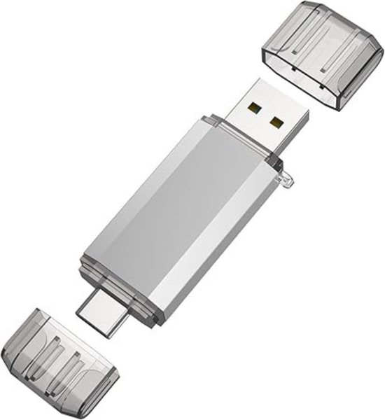 USB-stick 128 GB - 2 in 1, USB-flashdrives USB 2.0 USB C type C ...
