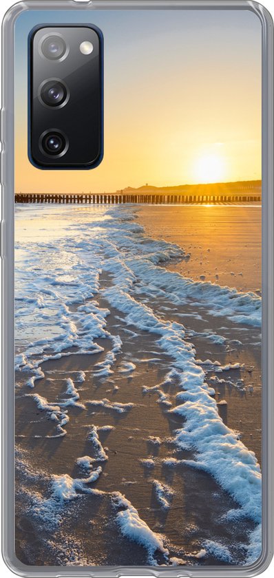 Telefoonhoesje Geschikt voor Samsung Galaxy S20 FE hoesje - Het strand bij Domburg -... | bol