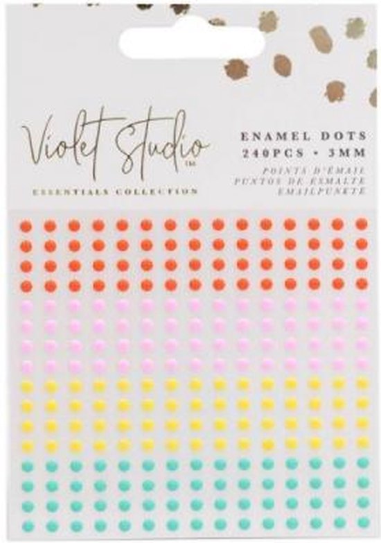 Violet Studio - Essential Collection - Enamel Dots - Brights - 240 ...