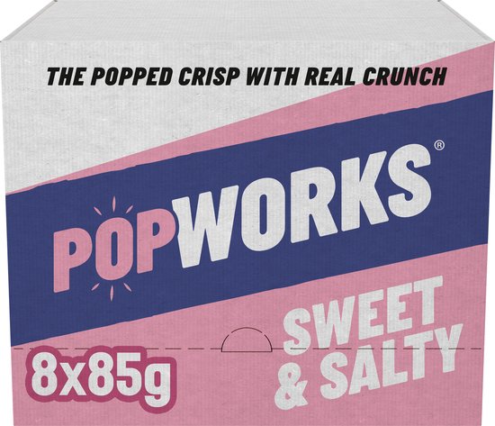 PopWorks Sweet & Salty - Chips - 8 x 85 gram | bol