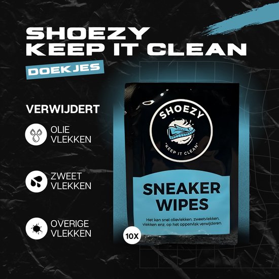 Shoezy | Sneaker Wipes (per 10 stuks) | Schoonmaakdoekjes voor sneakers | bol