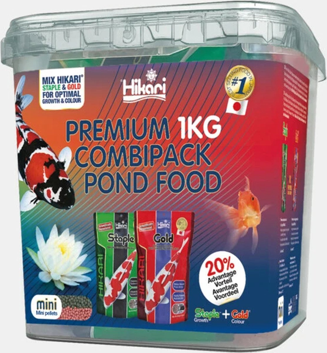 Hikari premium combipack Staple&Gold Mini 2x 500gram | bol