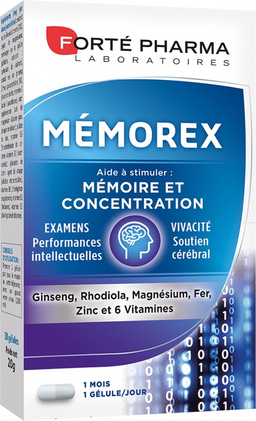 Forté Pharma Memorex 30 Capsules | bol
