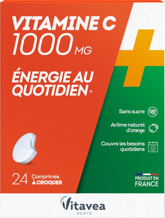 Vitavea Vitamine C 1000 mg 24 Kauwtabletten | bol