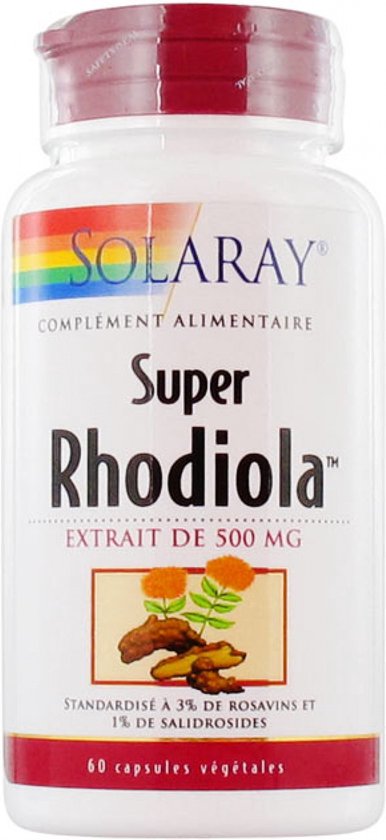 Solaray Super Rhodiola 60 Plantaardige Capsules | bol