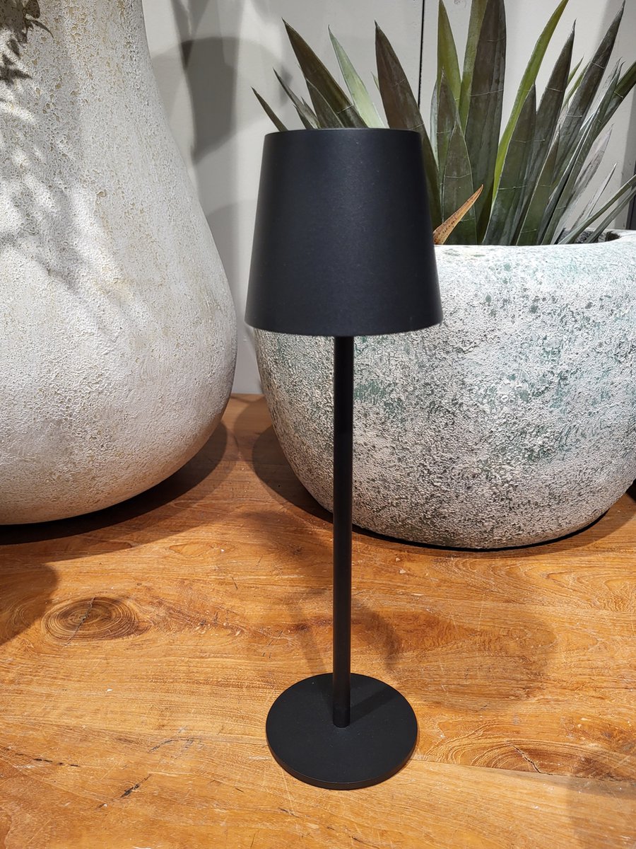 Tafellamp - Outdoor - Buiten - IP44 - USB C - Oplaadbaar - Zwart ...