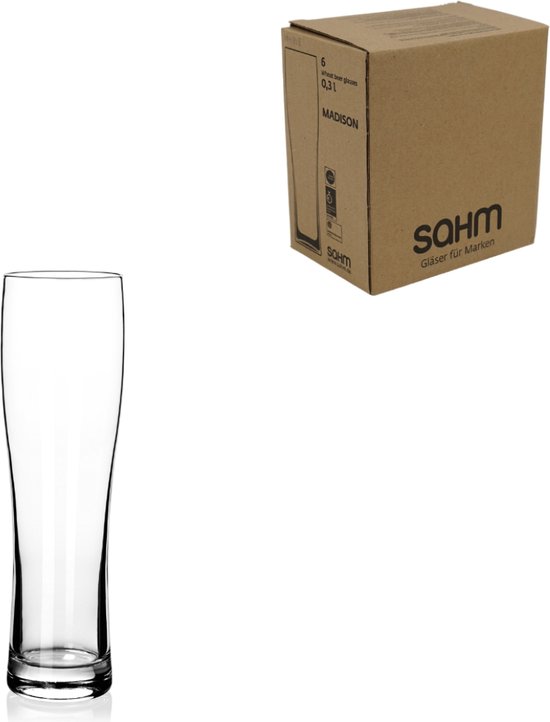 Bierglazen - Weizen - Weizen bier - 0.3L - doos van 6 stuks | bol